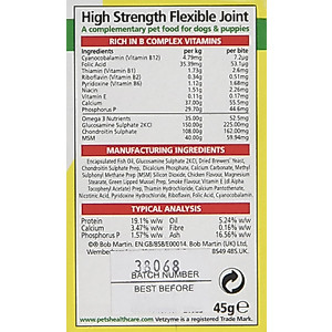 Vetzyme Bob Martin High Strength Flexible Joint for Dogs, 30 Tablets, Tasty Chicken Bites