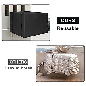 Rohuis Window Unit AC Cover for Winter Outdoor, Air Conditioner Covers for Window Unit Outside, 21.5W x 15H x 16D inches