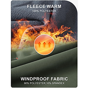 TBMPOY Women's Hiking Pants Outdoor Waterproof Windproof Softshell Fleece Snow Ski Pants Army Green XS