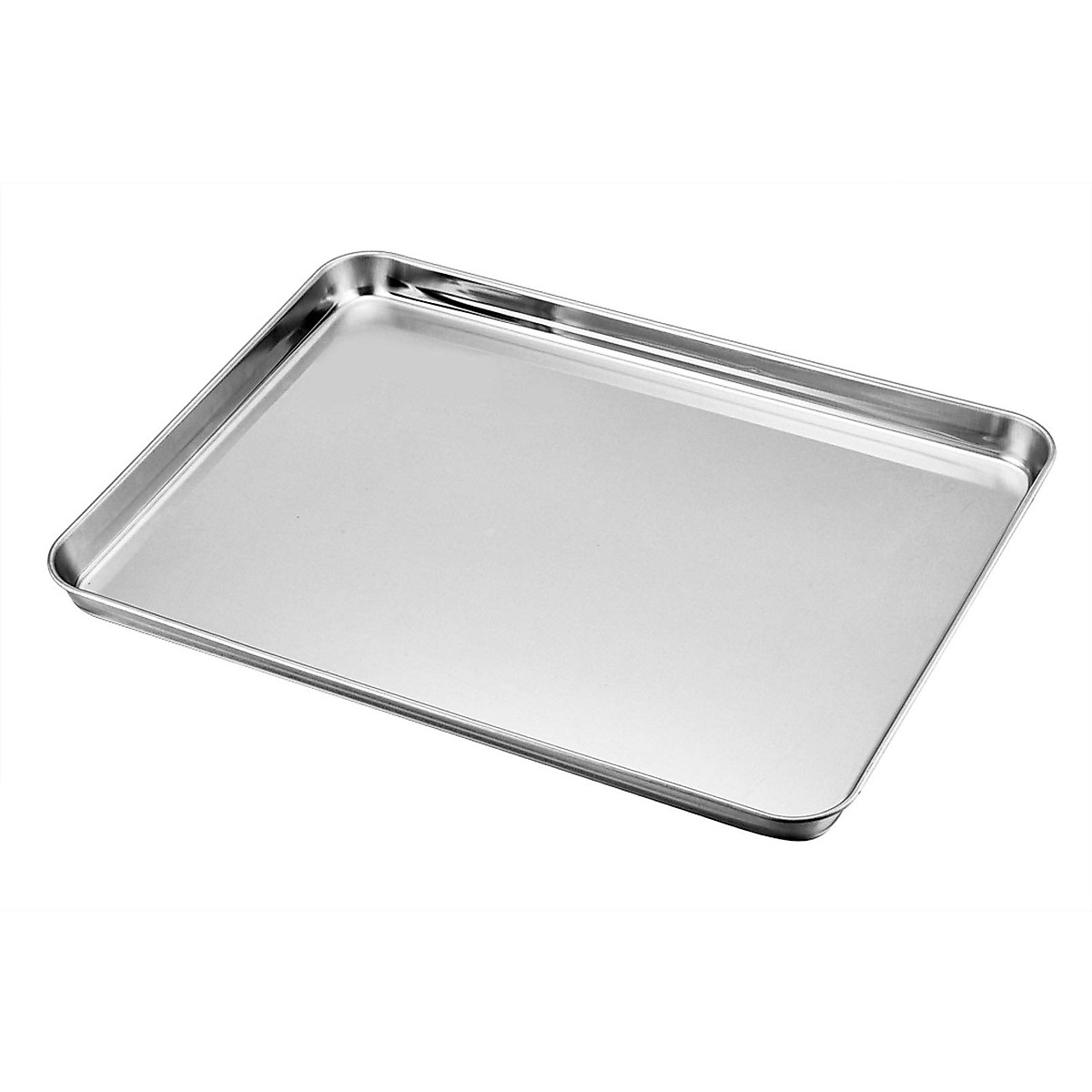TeamFar Baking Sheet with Rack Set, Stainless Steel Baking Pan Tray Cookie Sheet with Cooling Rack, Non Toxic & Healthy, Easy Clean & Dishwasher Safe