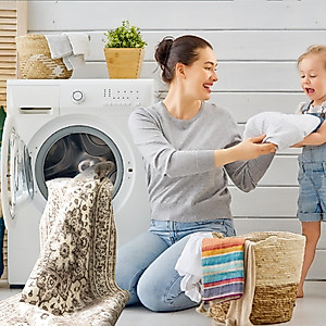 TOPRUUG Washable Oriental Area Rug - 8x10 Rugs for Living Room Soft Carpet for Bedroom Waterproof Floral Distressed Indoor Stain Resistant Non-Shedding Floor Carpets (Beige, 8x10)