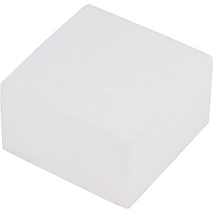Small Cake Foam Dummies, 3-6 in Cake Dummy Squares (4 Pieces)