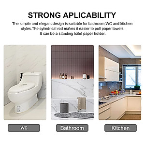 Crystal Paper Towel Holder Stand, Bling Glass Handmade Kitchen Countertop Paper Towel Roll Dispenser Holders, Diamond Effect Standing Bathroom Decor Paper Towel Holder with Cube Base