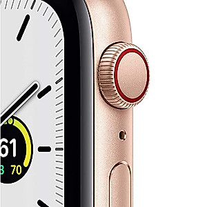 Apple Watch Series SE 44mm Gold Aluminum (GPS+Cellular) - MYEP2LL/A (Renewed)