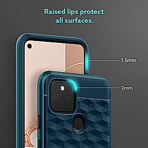 Caseology Parallax for Google Pixel 5 Case (2020) - Aqua Green