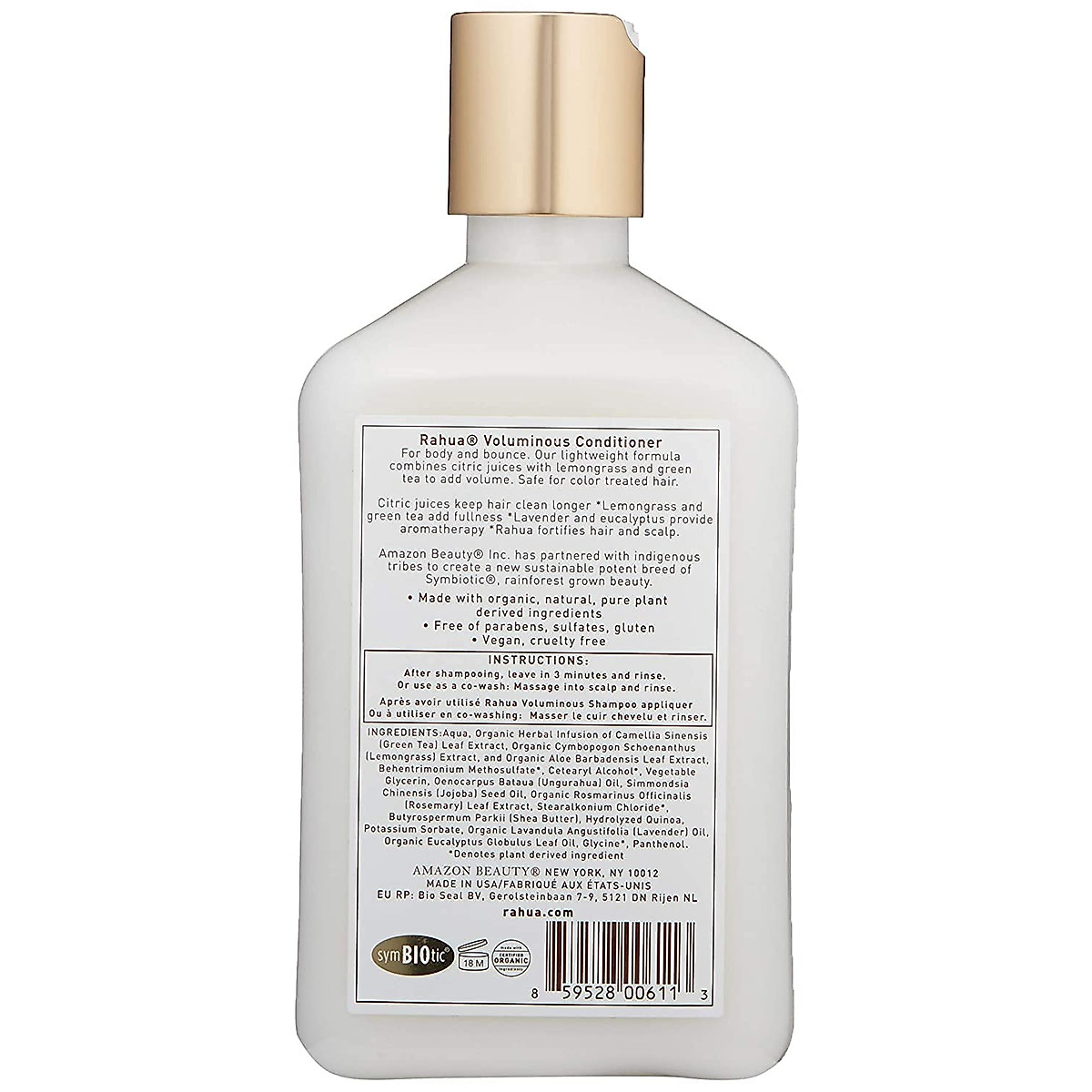 Rahua Voluminous Hair Conditioner, 9.3 Fl Oz, Natural, Plant Based Derived Ingredients, Lavender & Eucalyptus Scent, Moisturizing Hair Care for Volume, Weightless Formula for Silky Shiny Hair