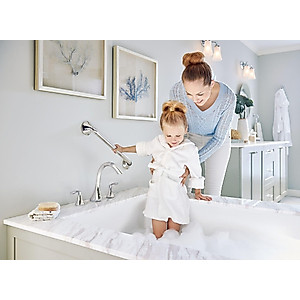 Moen Eva Chrome Two-Handle Deck Mount Roman Tub Faucet Trim Kit, Valve Required, T943