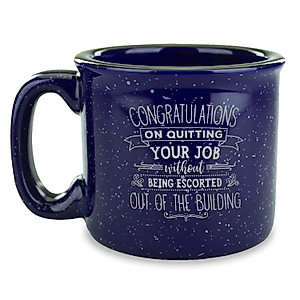 Bad Bananas Farewell Gifts For Coworkers - 15oz Campfire Coffee Mug - Congratulations on Quitting Your Job - Coworker Leaving Gifts for Women, Men, Colleagues