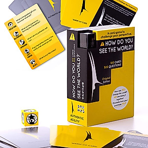 Authentic Agility Conversation Card Game (100 Cards - 500 Questions) Family Card Games for Adults, Teens, Families - Ice Breakers, Get to Know People, Communication Skills for Parties & Gatherings