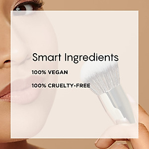 HALEYS Skin Tint Set (Light Neutral): Re-invent Sheer Tinted Marula Oil, Skin Tint, Tinted BB Moisturizer, Face Oil, Hydrating Glowing Skin, Brilliant Kabuki Brush, Streak-free Blending, Buff, Blurs