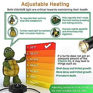 Fischuel Reptile Hides Humidification Cave Help Your Pets Shedding & Reptile Heat Lamp with Clamp,Dimmable Switch(Bulb Included)