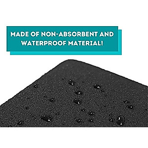 Polar Whale 2 Tea Bag Storage Deluxe Organizers Tray Drawer Bin Insert for Kitchen Home Office Condiments Packets Waterproof Washable Black Foam 6 Compartment 12.6 X 17.9 Inches