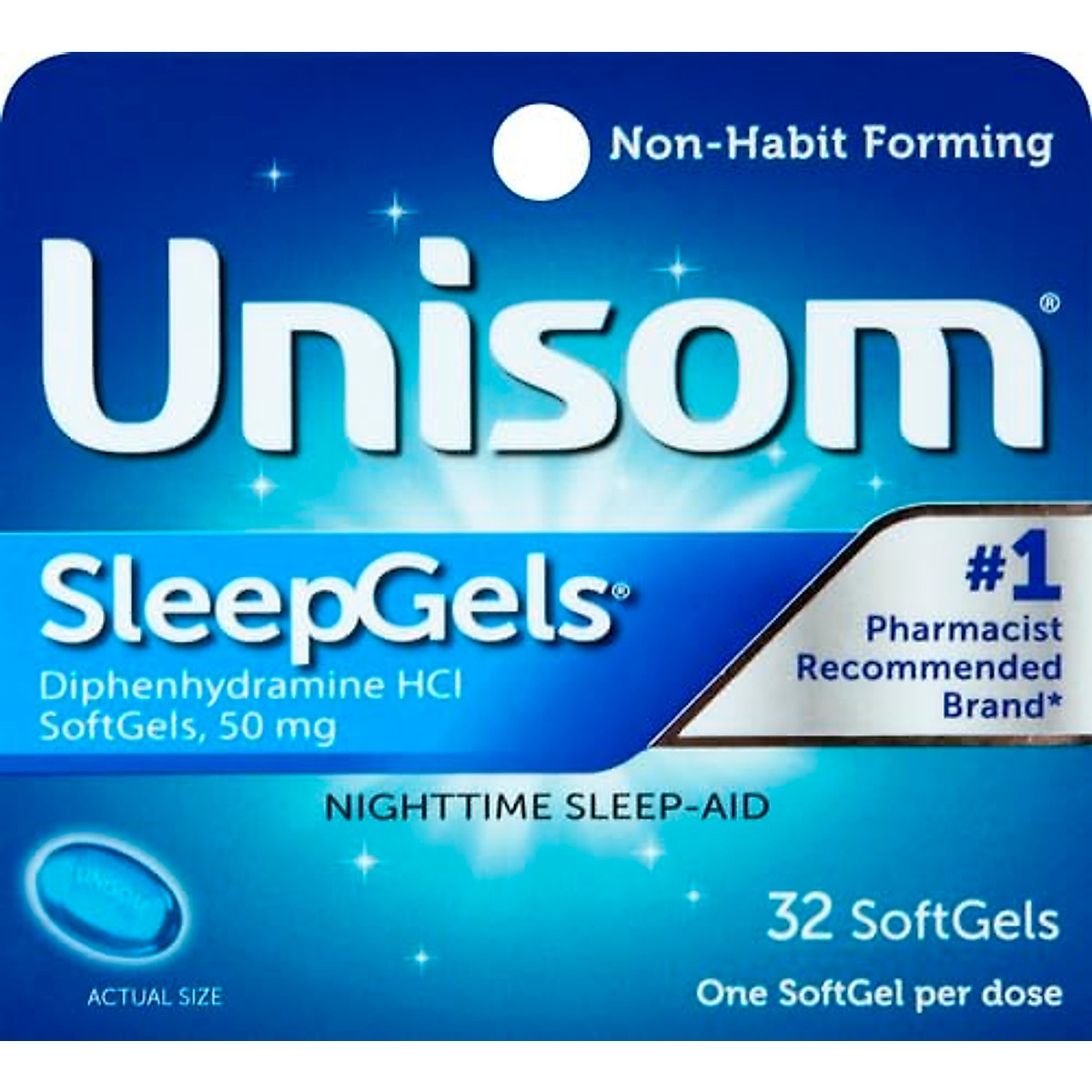 Unisom SleepGels, 32 Softgels per Box