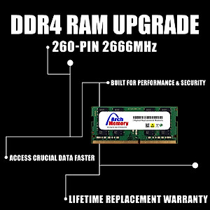 Arch Memory Replacement for D4NESO-2666-4G 4GB 260-Pin DDR4 2666MHz SODIMM RAM for Synology NAS Systems Except The DS220+