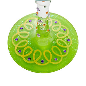 Enesco Designs by Lolita Today is Your Big Day Artisan Hand-Painted Wine Glass, 15 Ounce, Multicolor