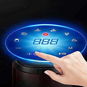 Air Fryer French Fries Machine Multifunction No Fuel Household Fries Machine Liquid Crystal Touch Electric Fryer (Color : Rosso) Commemoration Day (Svart)