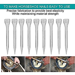 250PCS Horseshoe Nails Steel Hoof Peg Horseshoe Accessory Firmly Horseshoe Nails Horse Tool Accessory