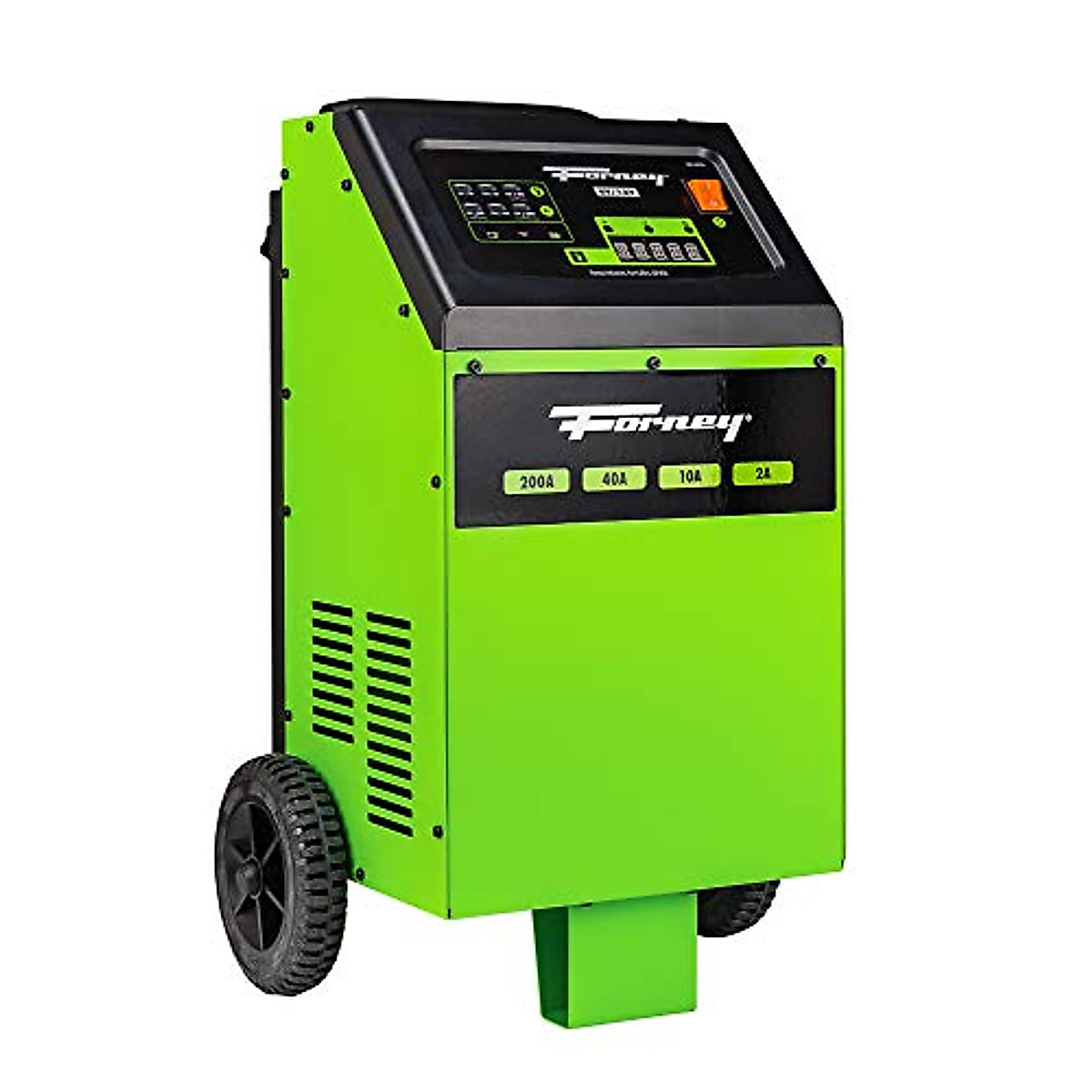 Forney 52755 Battery Charger, 6V 2A/10A, 12V 2A/10A/40A/200A Engine Starter, 13 x 13.75 x 21.75 inches