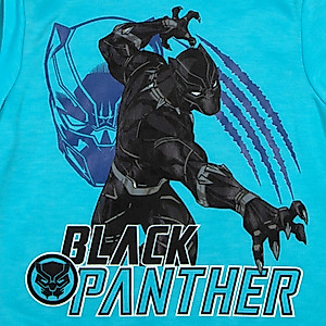 Marvel Avengers and Spider-Man Boys 2-Piece Fleece Sets, Fleece Hoodie and Pants Bundle Set for Boys (Black Panther, 8)