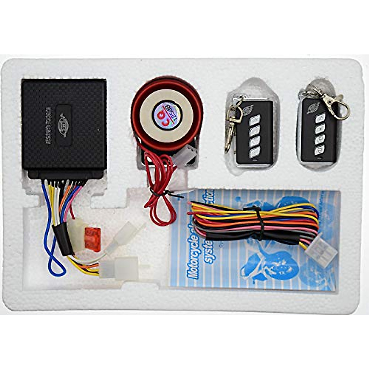 KYN 12V Motorcycle Bike Anti-Theft Security Alarm System Motorbike Scooter 125db Remote DC