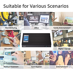 MeLE Quieter2Q Fanless Mini PC Windows 11 Pro Celeron J4125 8GB 128GB Micro Computer, Small Desktop with Gigabit Ethernet PXE Dual HDMI 4K Unlock BIOS on Industrial Astrophotography Webcast Office