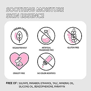 JIN JUNG SUNG Soothing Non-sticky Face Moisturizer Essence Serum 5 Oz Oily Dry Sensitive Skin Tone Evening Deep Inner Moisturizing 7-Hyaluronic Acids Beta-Glucan Niacinamide Men Women Korean Skincare