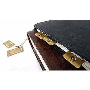 EKLOEN 12pcs Brass Bookmarks, Mini Cute 1-12 Number Book Marks Ideal Gifts