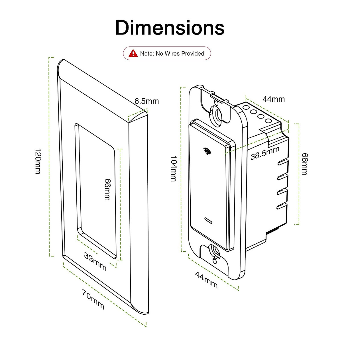 GHome Smart Switch, Smart Wi-Fi Light Switch Works with Alexa and Google Home 2.4Ghz, Single-Pole, Neutral Wire Required, UL Certified, Voice Control, No Hub Required (4 Pack)
