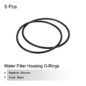 MECCANIXITY O-Rings Fit 20 Inch Water Filter Housing 98 x 4mm Silicone Replacement O-Rings 5 Pack