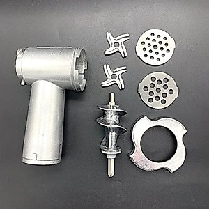 Meat Grinder Screw and blades Mincer Auger MS-0695960 SS-989843 for Moulinex meat screw grinder parts (Size : 5pcs cross knife)