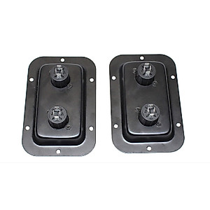 (2) Two Genuine Neutrik NL4MPXX Dual SpeakON Jack Plates for Speakers