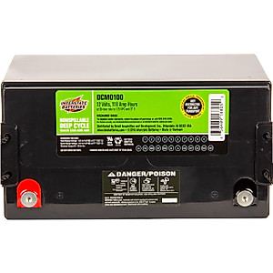 Interstate Batteries 12V 110 AH SLA/AGM Deep Cycle Battery for Solar, Wind, and RV Applications - Insert Terminals (DCM0100)