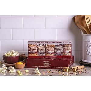 Amish Country Popcorn | 4 Ounce Variety Kernel Gift Set (10 Pack Assorted) | Old Fashioned, Non-GMO and Gluten Free (4oz Each, 10ct Total)