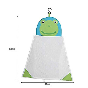 Jiawu Bath Tub Toy Organizer, Mesh Toys Storage Net, Holder Basket Organizer Mesh Bathroom Toys Durable Bath Tub Toy for Stuffed Animal Organizering(Green)
