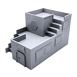 EnderToys Two Story Base - Miniature Terrain Set - 28mm Scale Scenery - Tabletop Wargaming Minis - Dungeon Accessories - RPG Fantasy Dragon Game Models - Figures for Battle Grid Mats