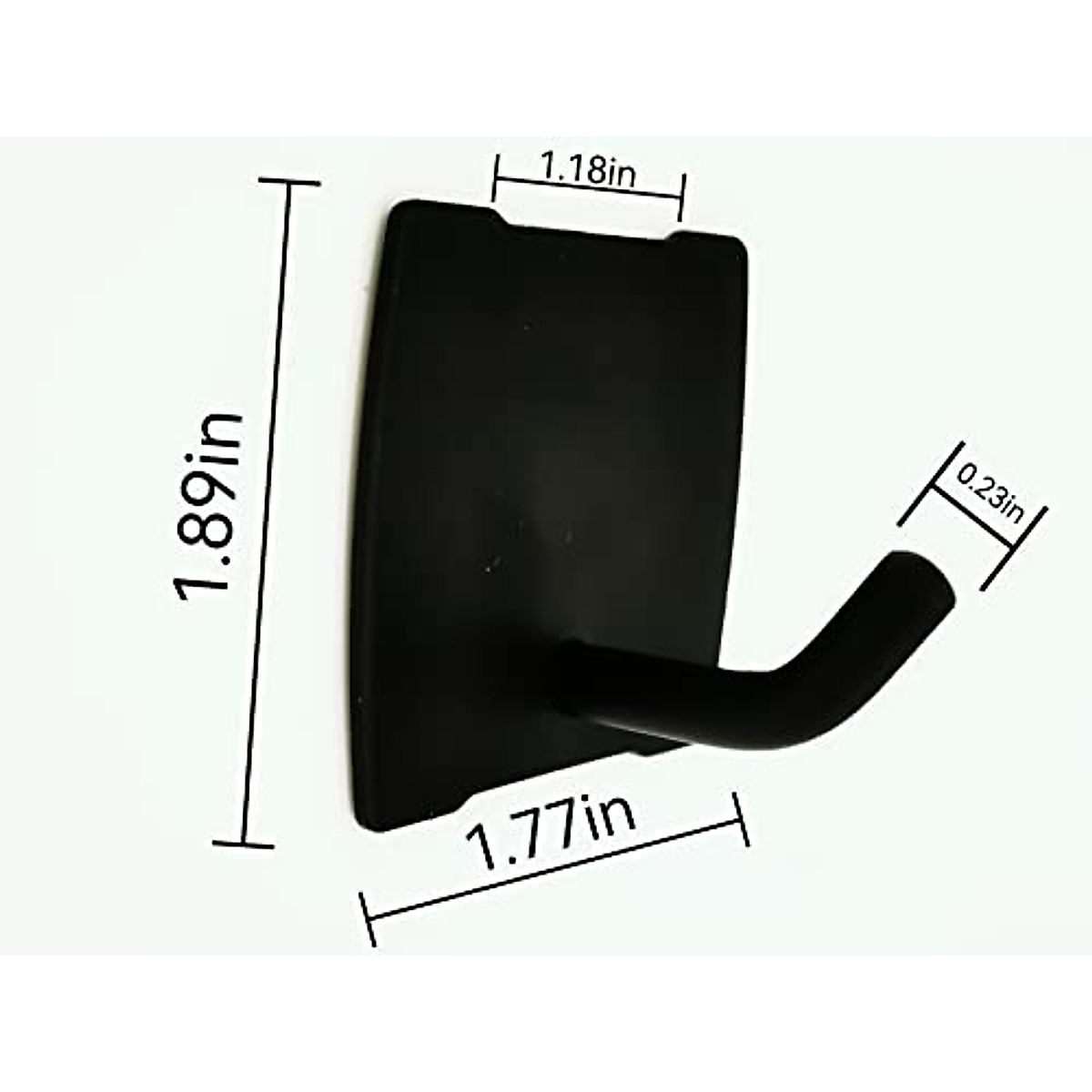 3M Hooks,Adhesive Hooks Heavy Duty Stick on Wall Hooks Towel Hooks Door Hooks Waterproof Stainless Steel Adhesive Towel Hooks Adhesive Holders for Hanging Clothes Bathroom Adhesive Hook 6 Pack (Black)