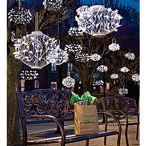 Small White Solar Star Lantern