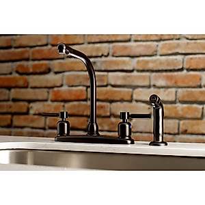 Kingston Brass FB751DLSP Concord 8" Centerset Kitchen Faucet, Polished Chrome