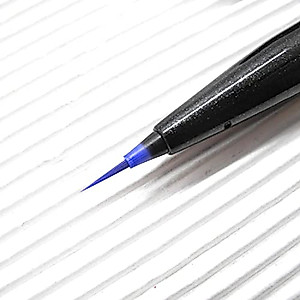 Pentel Arts Sign Pen Micro Brush, Assorted Ink, (A/B/C/D/E/G) 6-pk (SESF30BP6M) ,Black