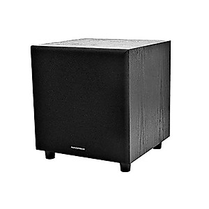 Monoprice 60-Watt Powered Subwoofer - 8 Inch With Auto-On Function, For Studio And Home Theater Black