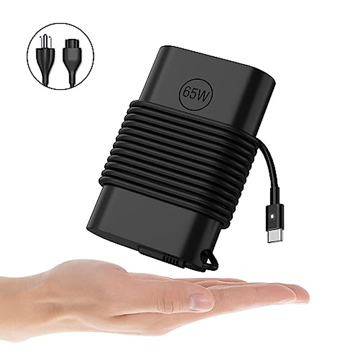 Universal 45W 65W USB C Laptop Charger - for Dell Latitude 5420 5520 7420 Charger 5320 7390 7320 7410 9420 9510,XPS 13,Chromebook,HP/Lenovo/Acer/Asus/Samsung/Macbook Type C Computer Power Cord Adapter