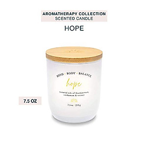 Aromatherapy Candle by Studio Oh! - Hope - 7.5-Ounce Coconut-Soy Blend Wax Scented Jar Candle for Home & Office - Burns up to 40 Hours