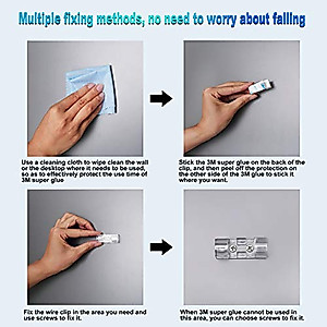 100pcs Adhesive Cable Clips, Multipurpose Cord Holder, Wire Clips, Car Cable Organizer, Cable Wire Management, Cable Holder for Car, Office and Home