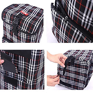 SH-gwtc Shopping Trolley Replacement Bag Foldable Reusable Shopping Cart Bag Spare Trolley Bag 28L(Size: 28 x 22x 46cm), Large