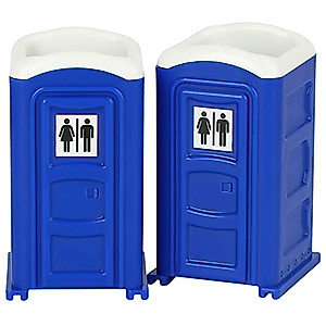 Porta Potty Shot Glasses, 1 Gift for Your #2 Humor", Funny Shot Glasses, Gag Gift for Men, White Elephant Exchanges, and Shot Glass Collectors