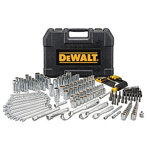 DEWALT Mechanics Tool Set, 1/4" & 3/8" & 1/2" Drive, SAE/Metric, 205-piece (DWMT81534) and 20V MAX Cordless Drill and Impact Driver, Power Tool Combo Kit with 2 Batteries and Charger (DCK240C2)