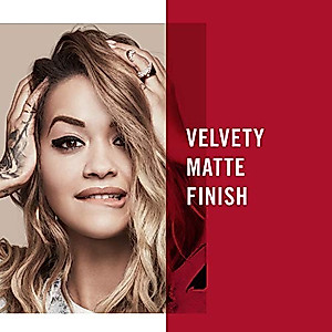 Rimmel London Stay Matte Liquid Lip Color with Full Coverage Kiss-Proof Waterproof Matte Lipstick Formula that Lasts 12 Hours - 723 Trouble Maker, .21oz