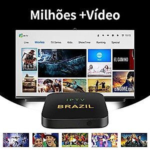 BOMIX IPTV6 Brazil HD 4K Video Player with 16GB Storage, OS Android 9, Different Languages