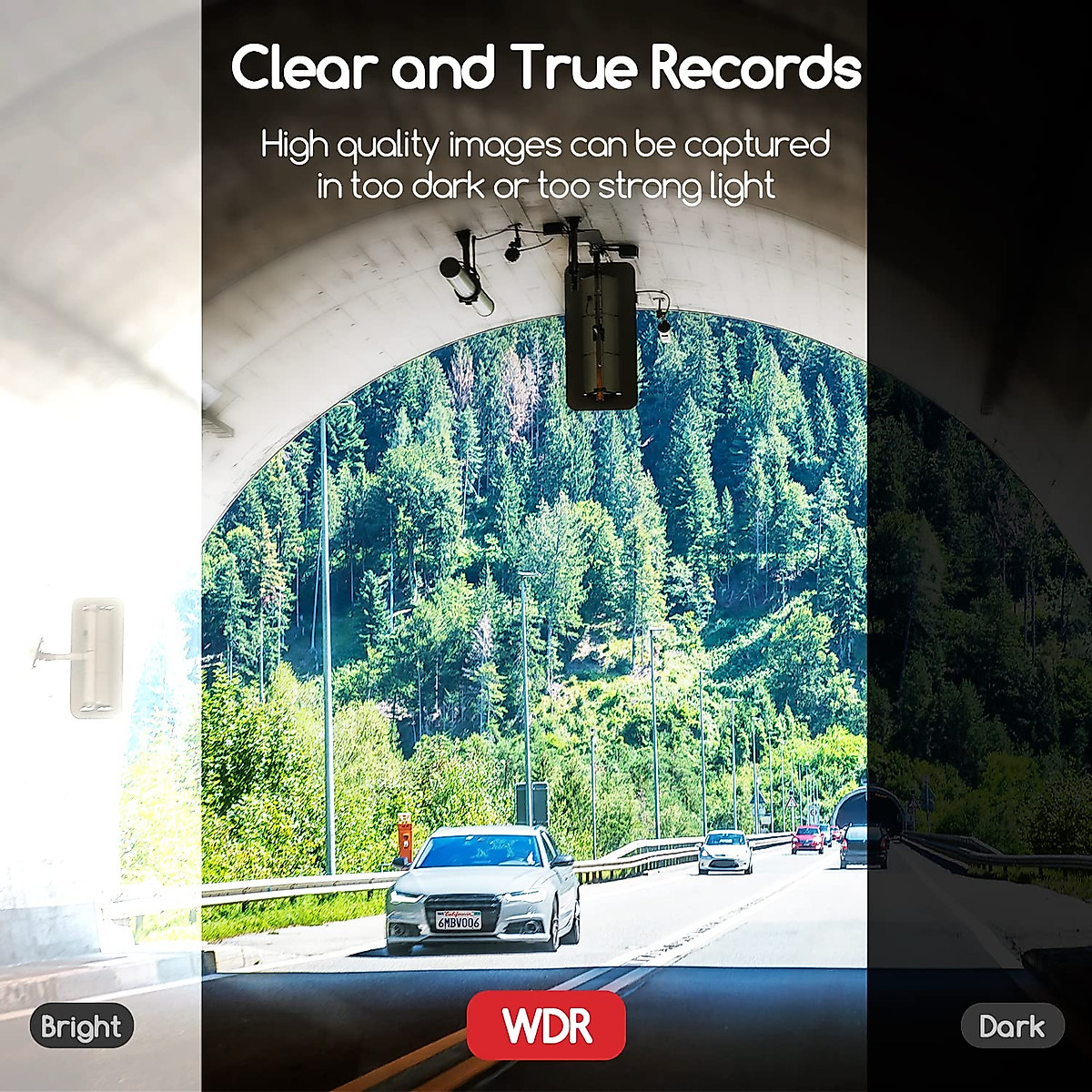 COOAU 1080P Dash Cam for Cars with Micro USB Hardwire Kit - 2" IPS Screen 24H Parking Mode G-Sensor Loop Recording Wide Angle Night Vision Supercapacitor