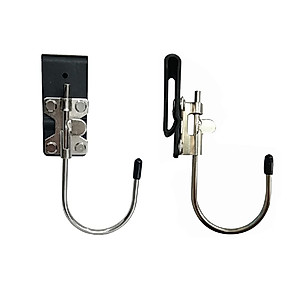 BOOHAO 2 PCS Power Tool Holder Tool Belt Hook Cordless Drill Hook/Single Hook with Metal Clip for Easy Attachment